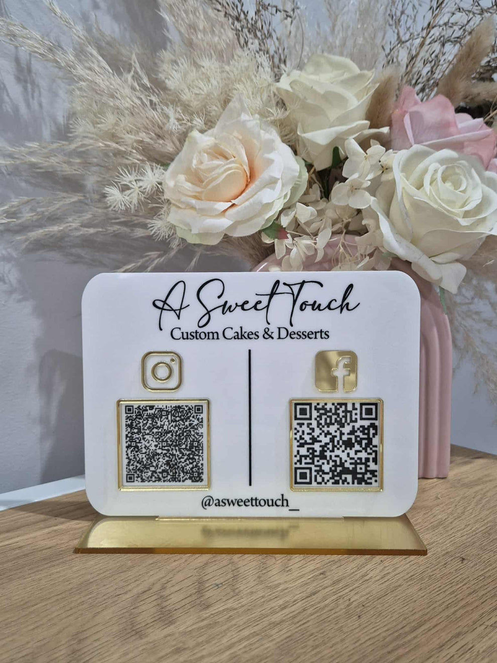 Landscape QR Code Business Sign – Bespoke Valley