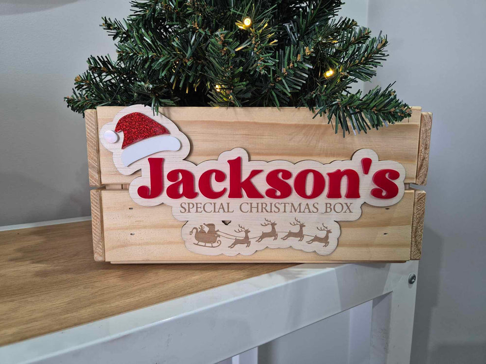 DIY Christmas Crate (Hat & Sleigh) - PLAQUE ONLY – Bespoke Valley